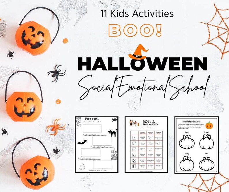 Halloween Social Emotional Learning Pack | Kids Activities (printable ...