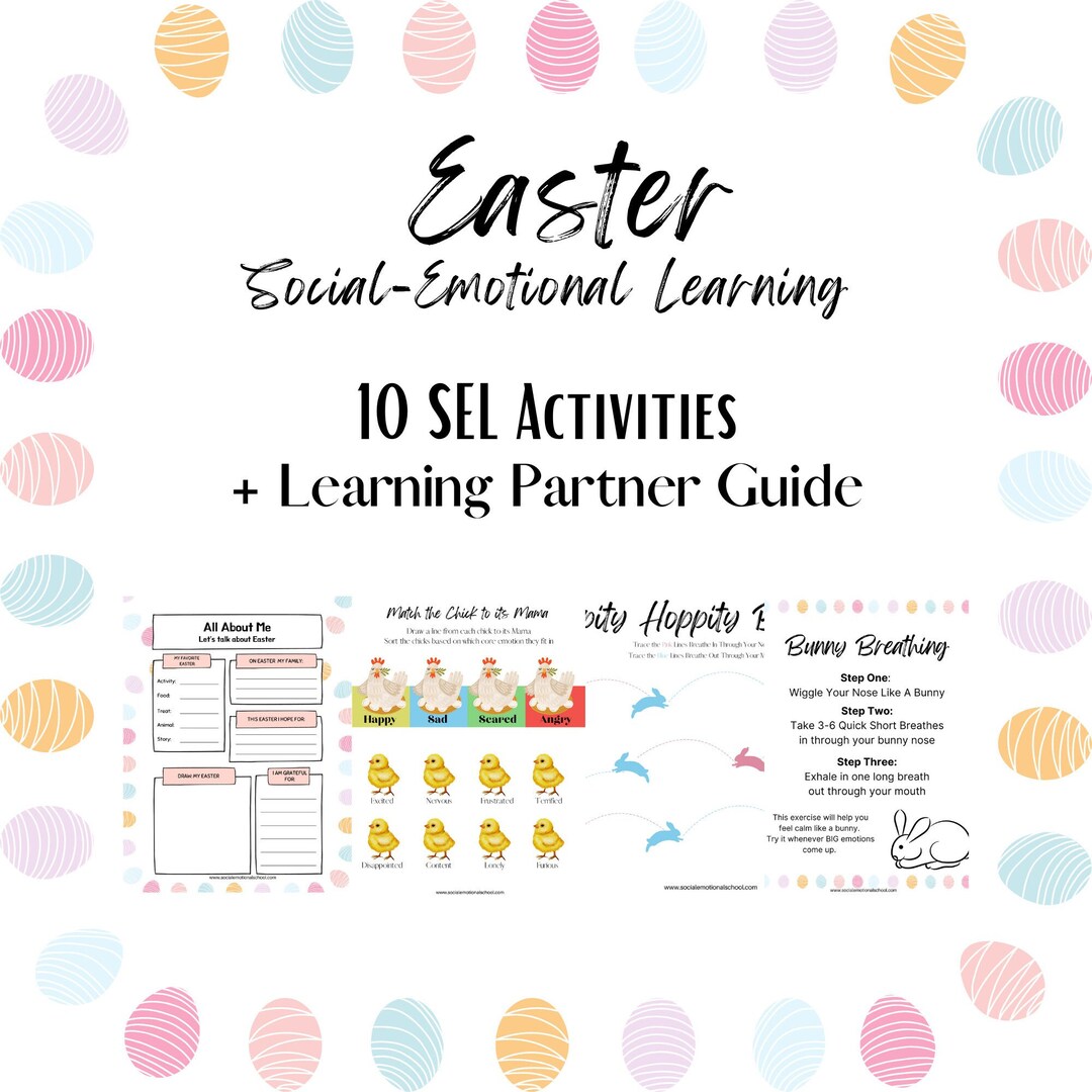 Social-emotional Learning Easter Activities Homeschool SEL Unit - Etsy
