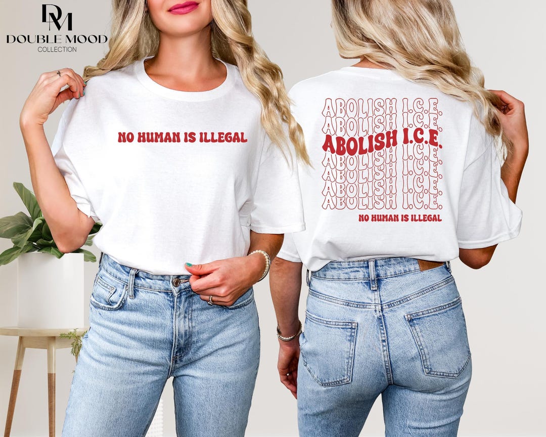 Abolish ICE Grocery Bag Style Shirt, Immigrants Make America Great ...