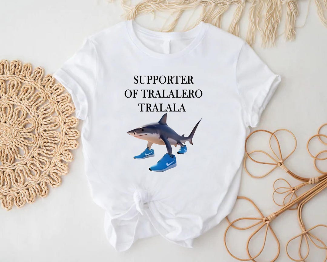 Funny Shark Meme Softstyle Shirts, Tralalero Tralala Shirt, Joke T ...