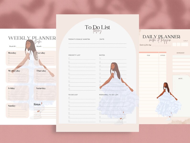 Printable Minimal Fashion to Do List Downloadable PDF - Etsy