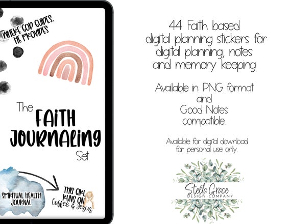 Faith Journaling Digital Stickers Faith Journaling Digital - Etsy