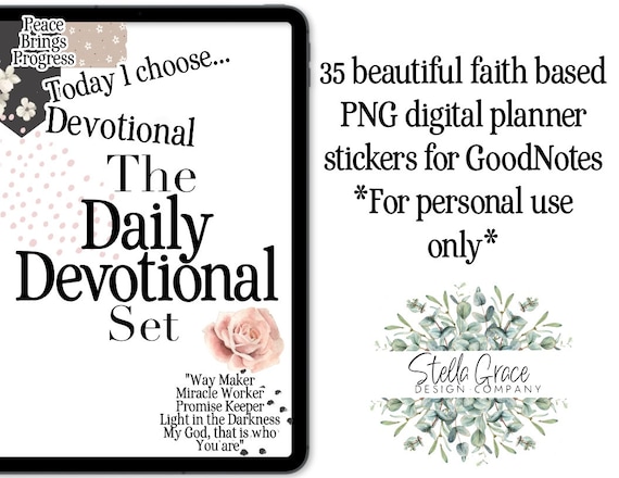The Daily Devotions Digital Stickers Devotion and Bible - Etsy