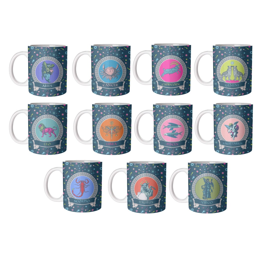 Star Sign Mug Tea Coffee Cup Zodiac Horoscope Gift Sagittarius - Etsy UK