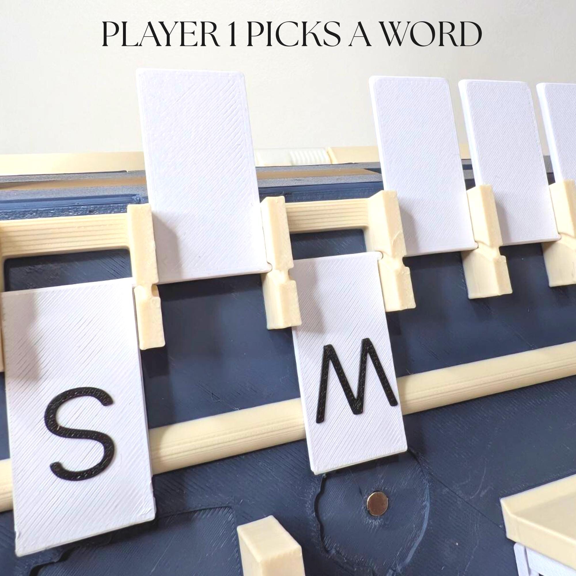 Playbook Hangman Game | 3D Printed Fold-up Word Guessing Board Game ...