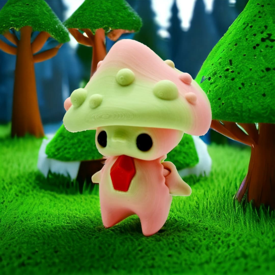 Baby Mushroom Pixie Fidget Model - Etsy