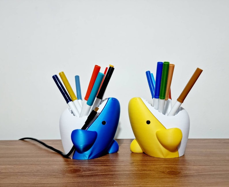 Cute Shark USB Cable + Pen Holder - Etsy