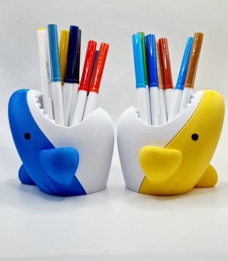 Cute Shark USB Cable + Pen Holder - Etsy