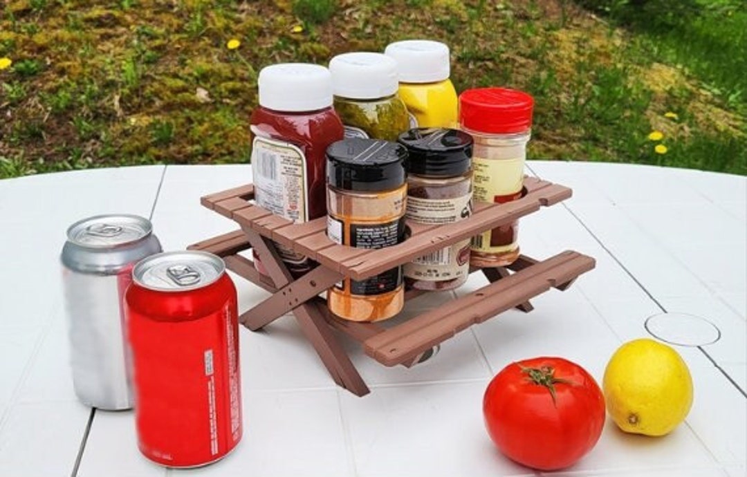 Picnic Table Condiment Holder - Etsy