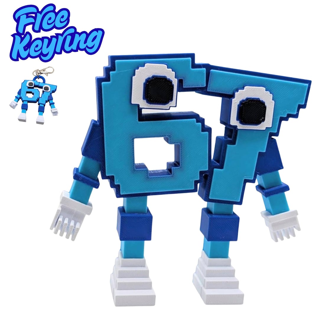 67 Brain Rot Model + Free Keyring | Meme Model | Unique Gift for Gamers ...