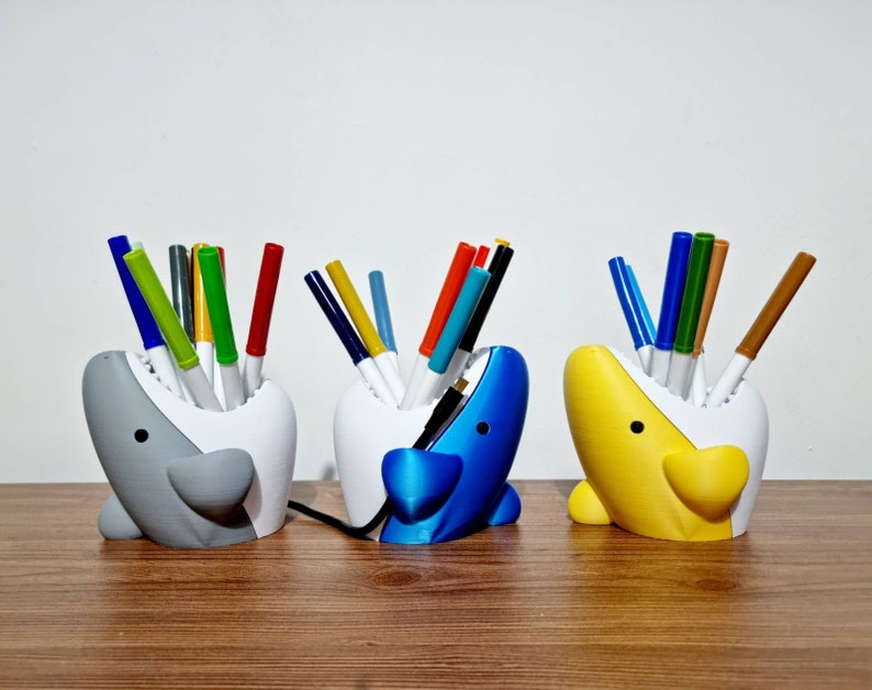 Cute Shark USB Cable + Pen Holder - Etsy