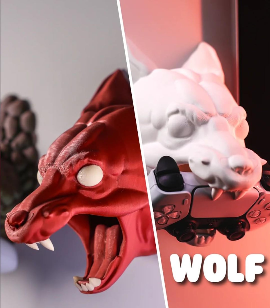 Wolf Controller Holder - Etsy