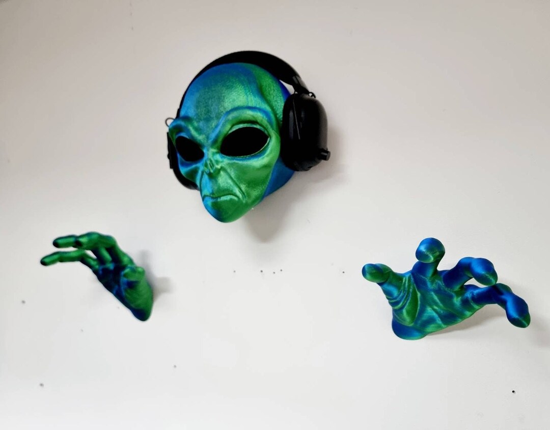 Alien Headphone Wall Hanger - Etsy
