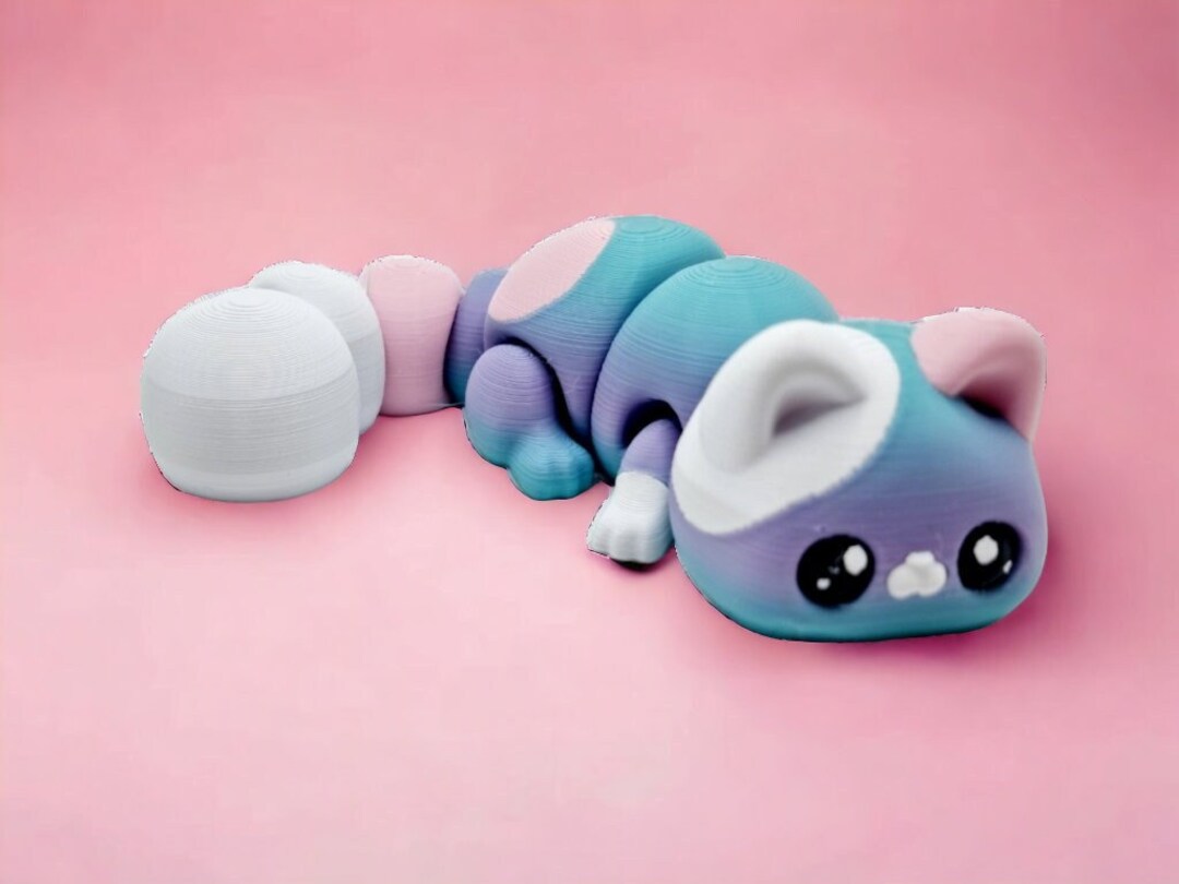 Kawaii Flexi Kitty Cat - Etsy