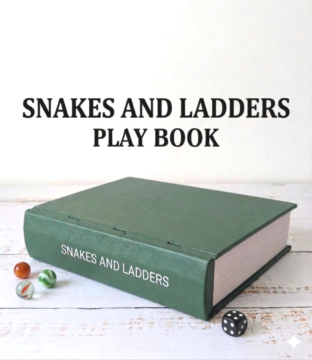 Snakes and Ladders Game in a Book | Hidden Board Game Storage ...