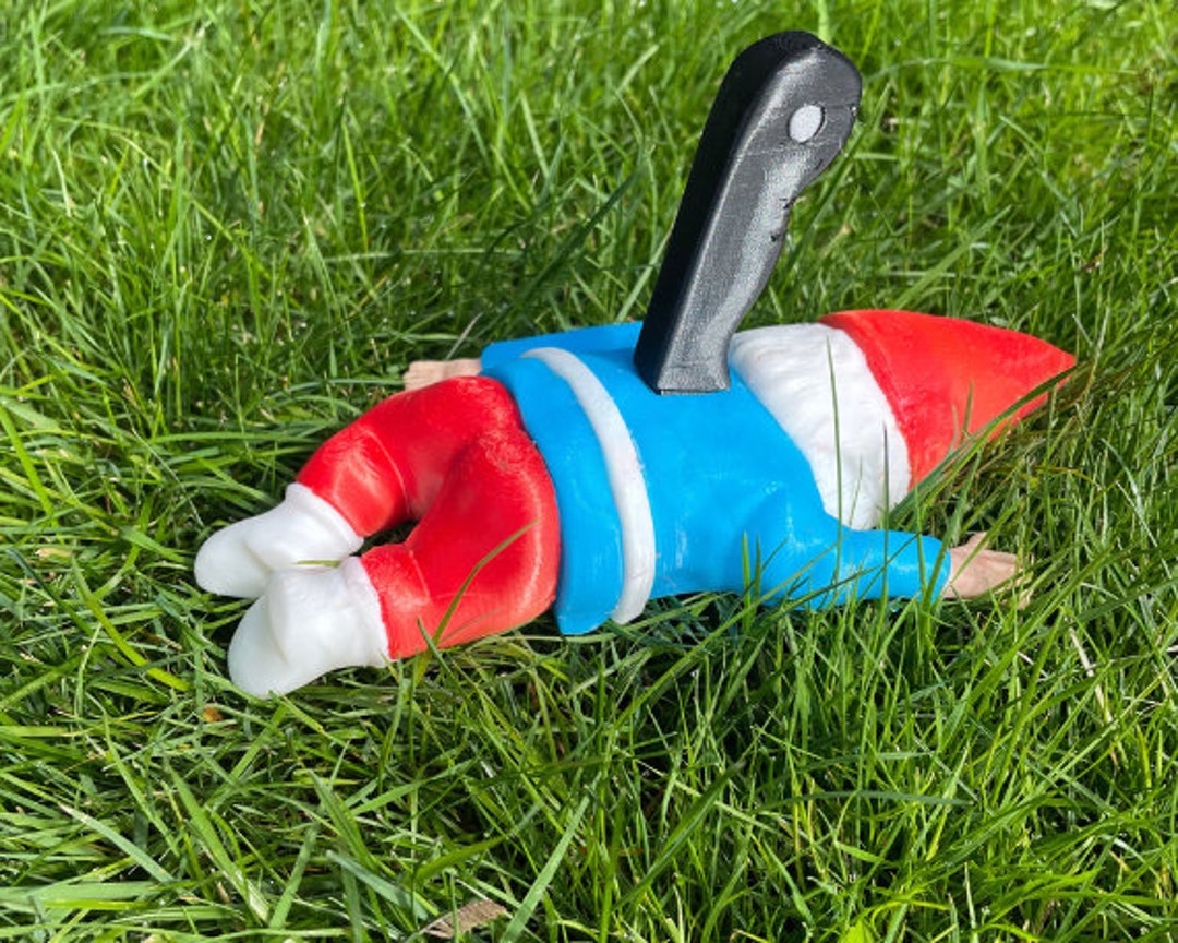 Murdered Gnome Garden Decor - Etsy