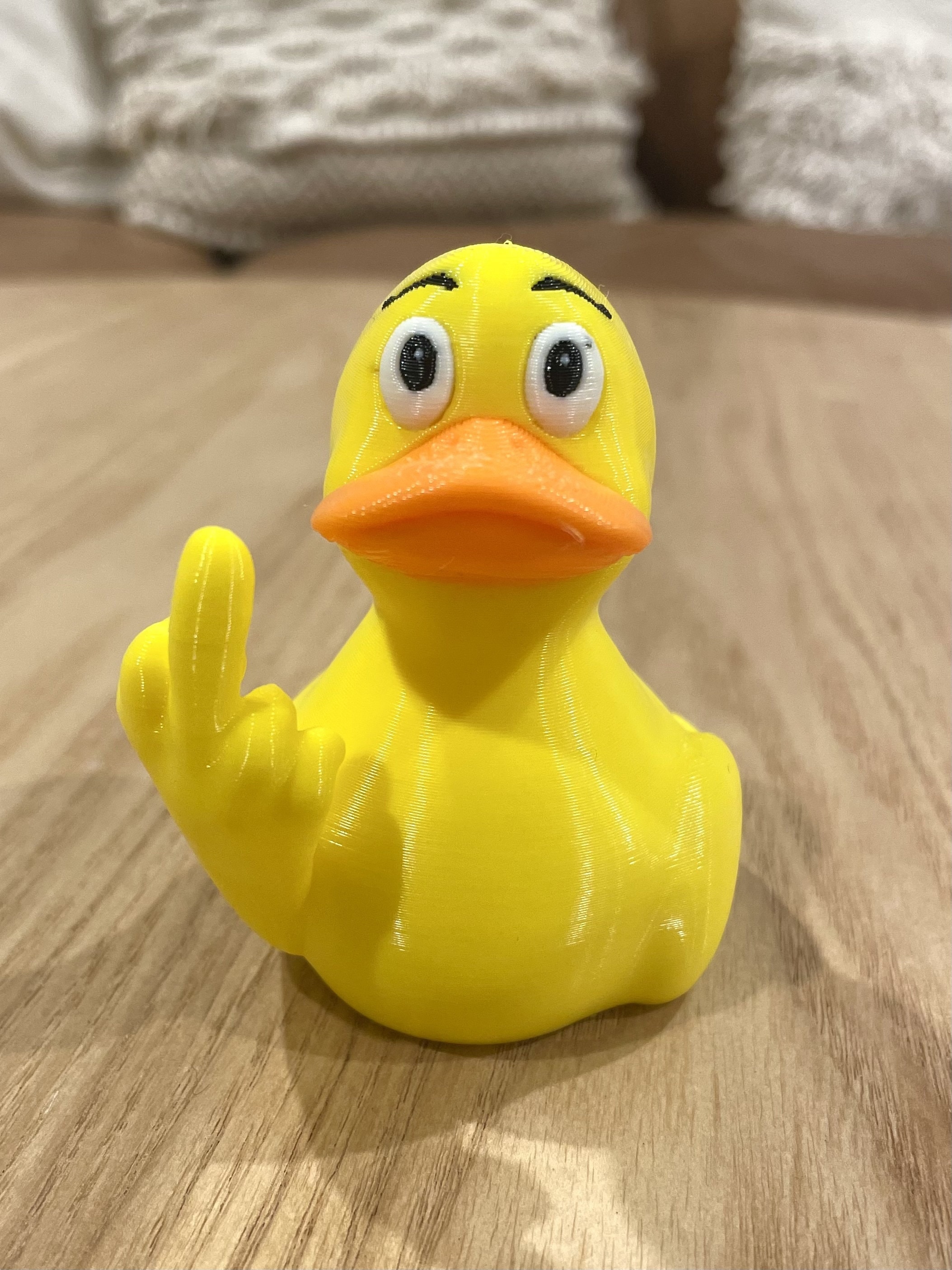 Middle Finger Duck - Multi-coloured Print - Etsy