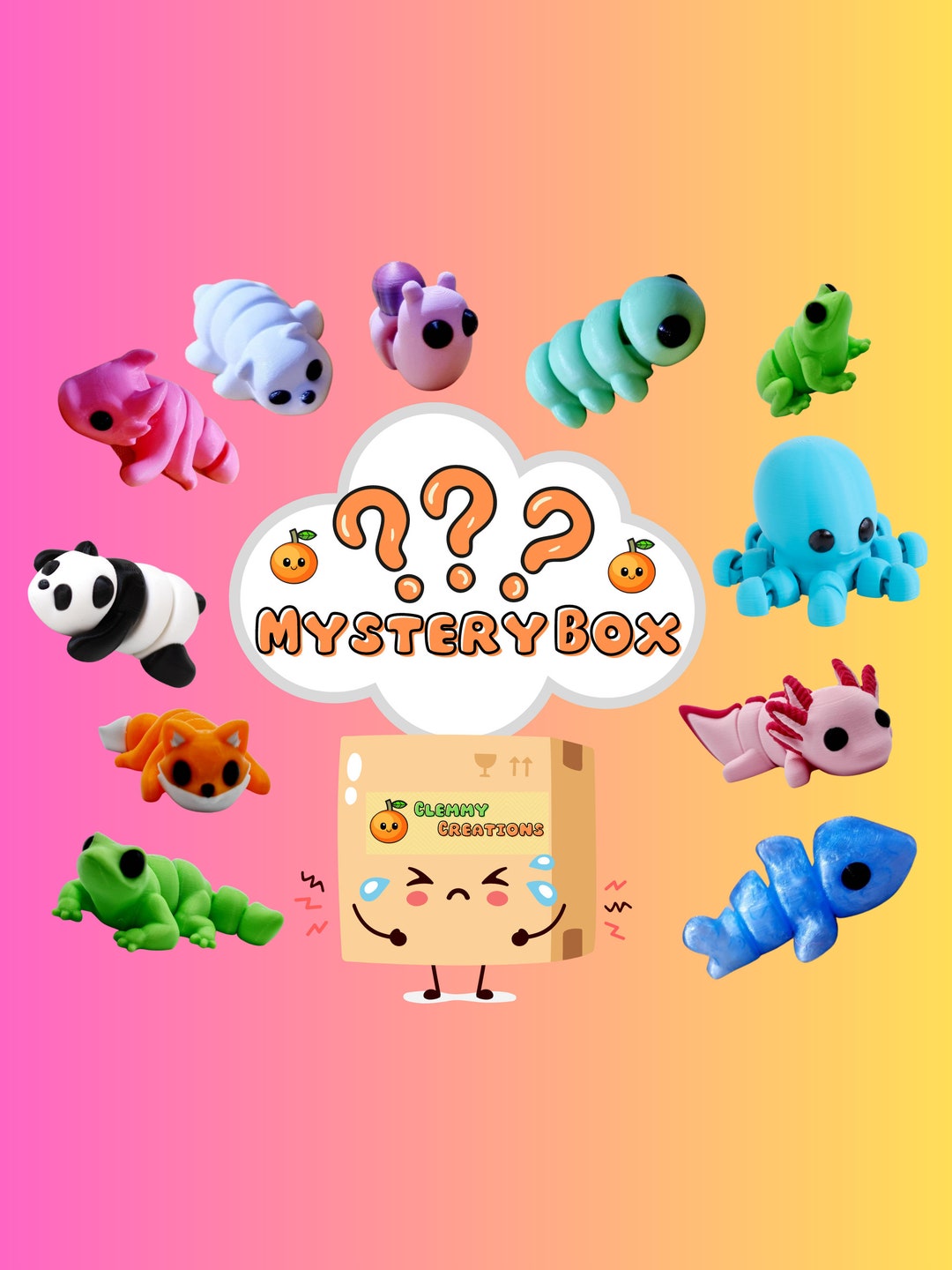 Adorable Animal Mystery Box Unbox Joy and Surprise - Etsy