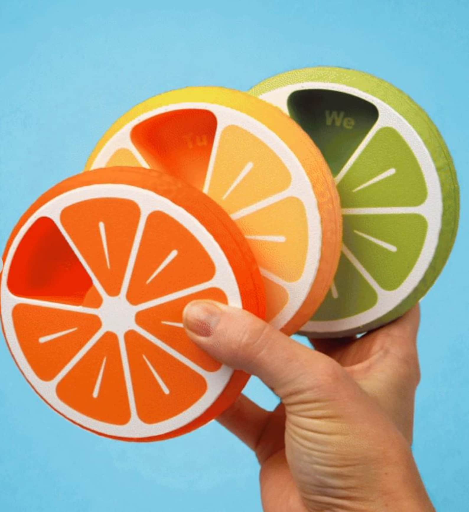 Cute Fruit Slice Pill Organizer – 3D Printed Spinning Vitamin Case - Etsy