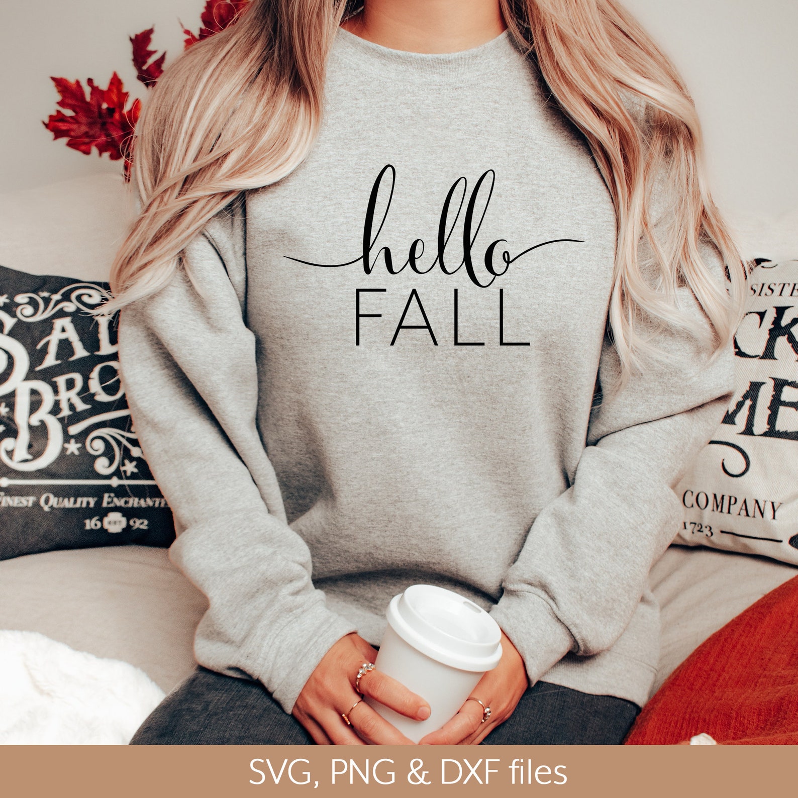 Hello Fall Svg, Fall Svg, Fall Shirt Svg, Fall Sign Svg, Fall Svg for ...