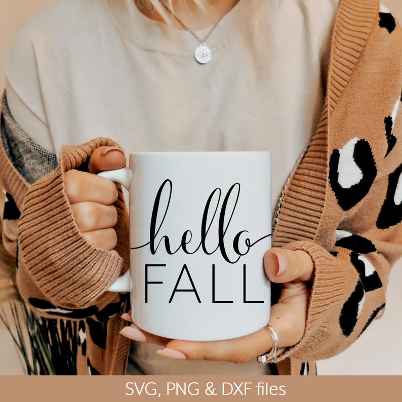 Hello Fall Svg, Fall Svg, Fall Shirt Svg, Fall Sign Svg, Fall Svg for ...