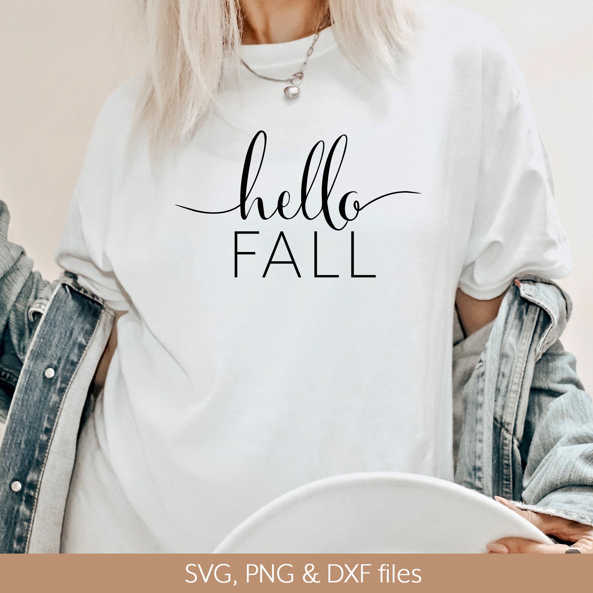 Hello Fall Svg, Fall Svg, Fall Shirt Svg, Fall Sign Svg, Fall Svg for ...