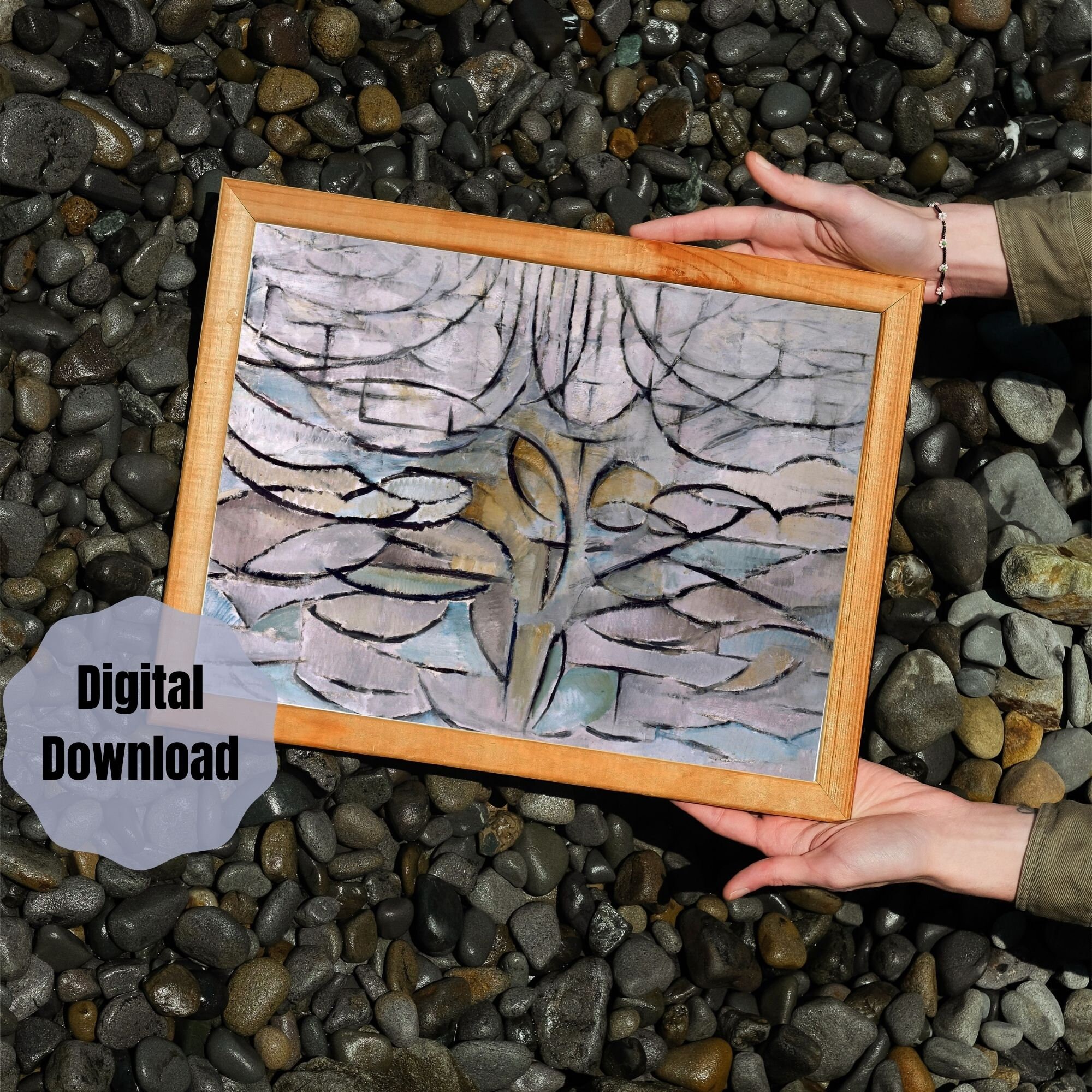 Flowering Apple Tree Mondrian