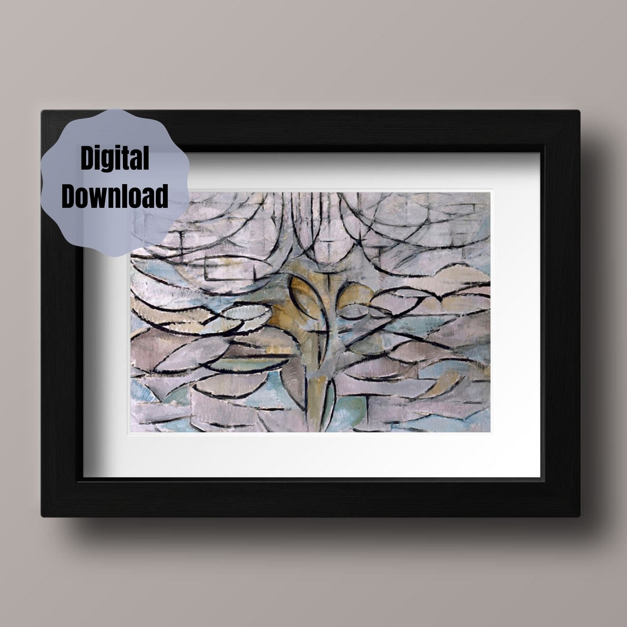 Flowering Apple Tree Mondrian