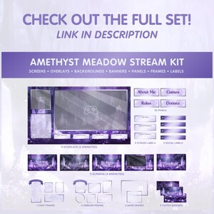 4 Animated Stream Screens for Twitch - Purple Starting Soon Screen, Be ...