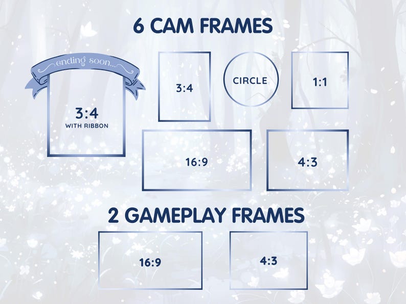 Blue Twitch Overlay Package - Animated Background, Twitch Panels ...