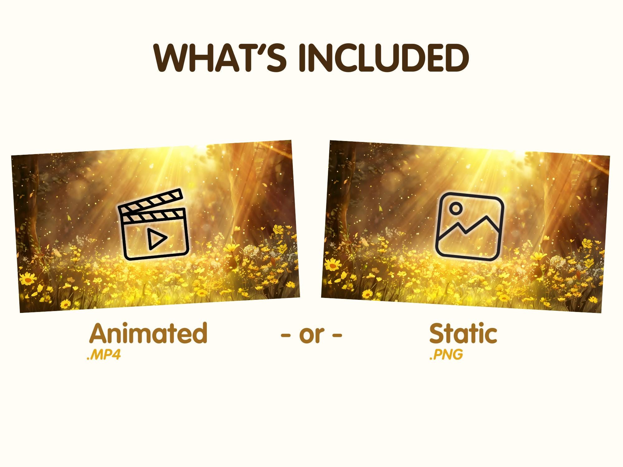 Animated Background, Yellow Vtuber Background, Vtuber Assets, Twitch ...