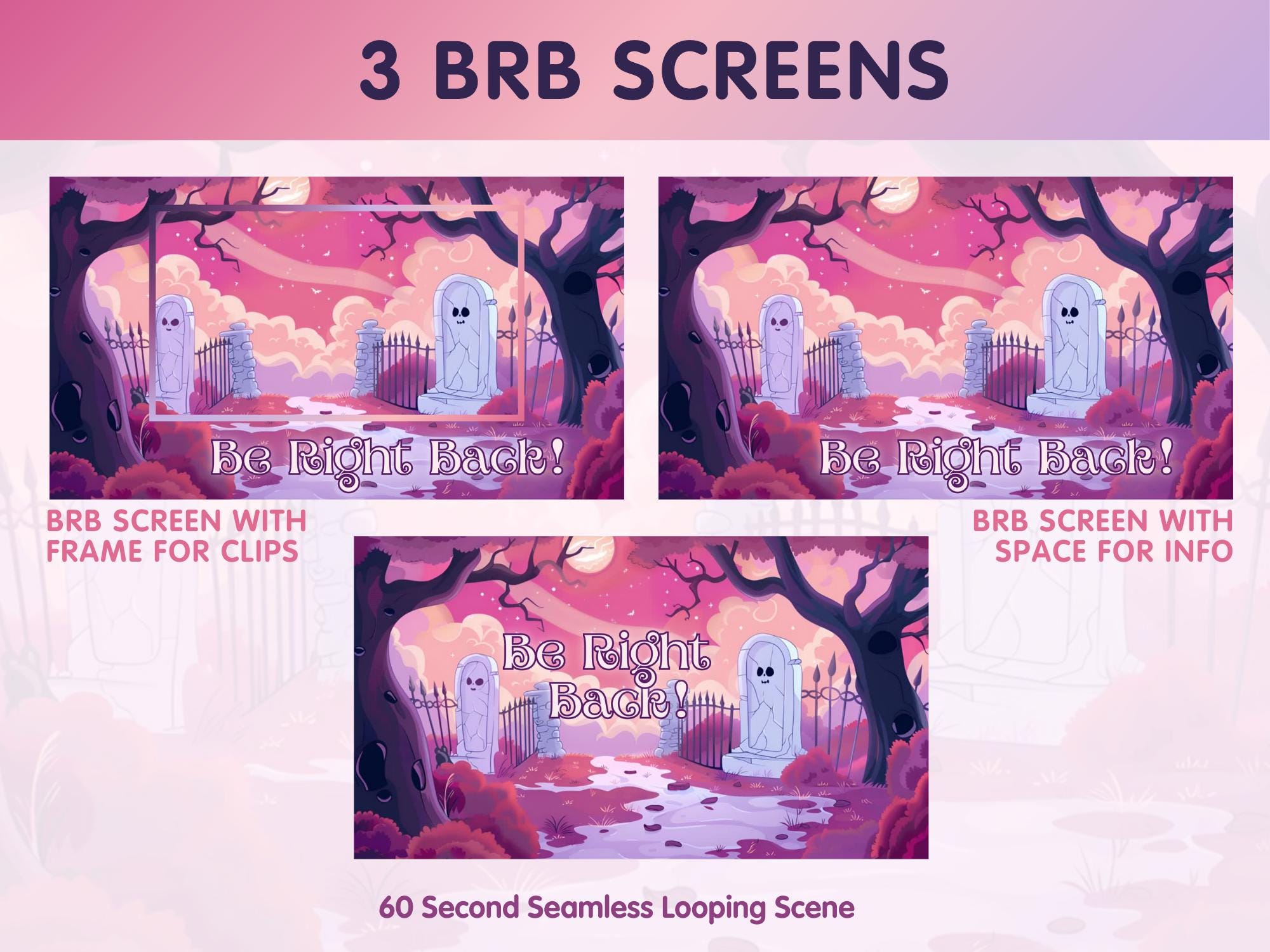 7 Animated Stream Screens for Twitch, Starting Soon Screen, Be Right ...