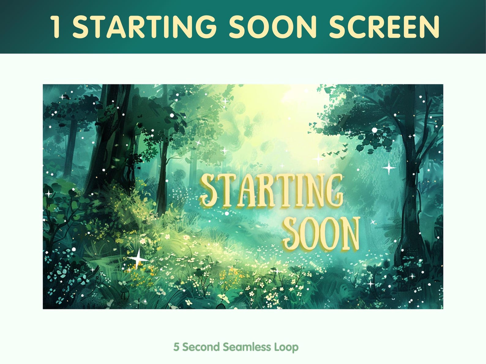 4 Animated Stream Screens for Twitch, 1 Offline Screen - Starting Soon ...