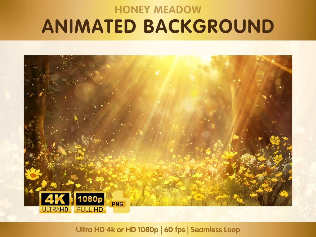 Animated Background, Yellow Vtuber Background, Vtuber Assets, Twitch ...