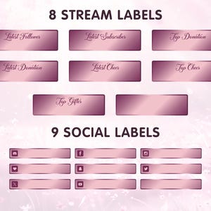 Pink Twitch Overlay Package - Animated Background, Twitch Panels ...