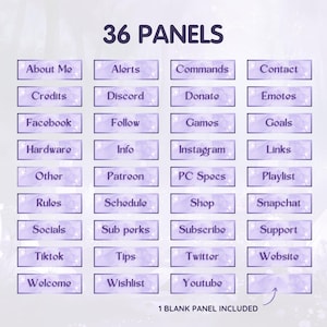 Purple Twitch Overlay Package - Animated Background, Twitch Panels ...