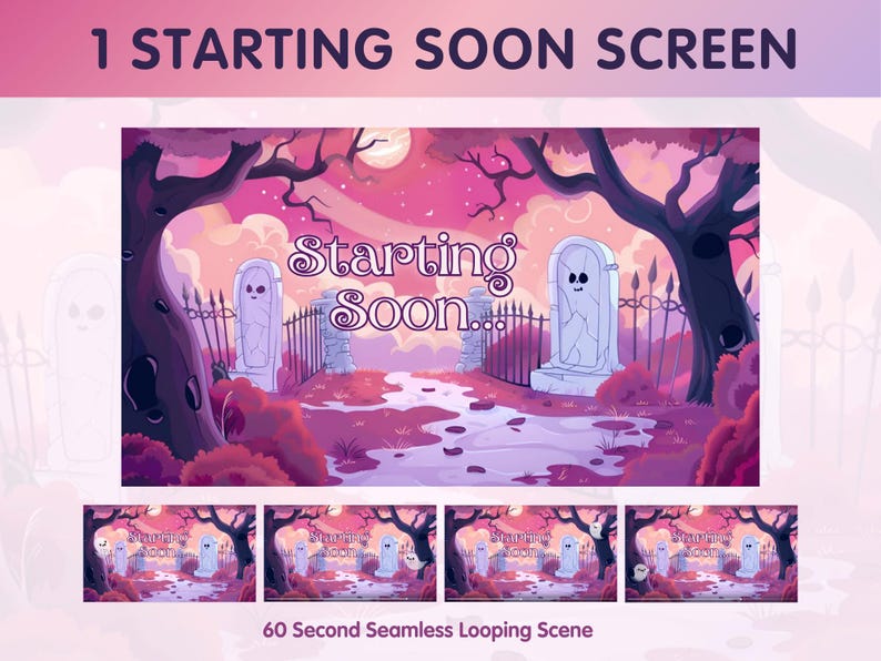 7 Animated Stream Screens for Twitch, Starting Soon Screen, Be Right ...