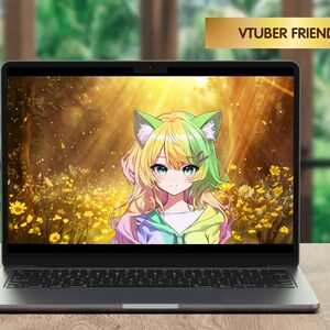 ANIMATED BACKGROUND, Yellow Vtuber Background, Vtuber Assets, Twitch ...