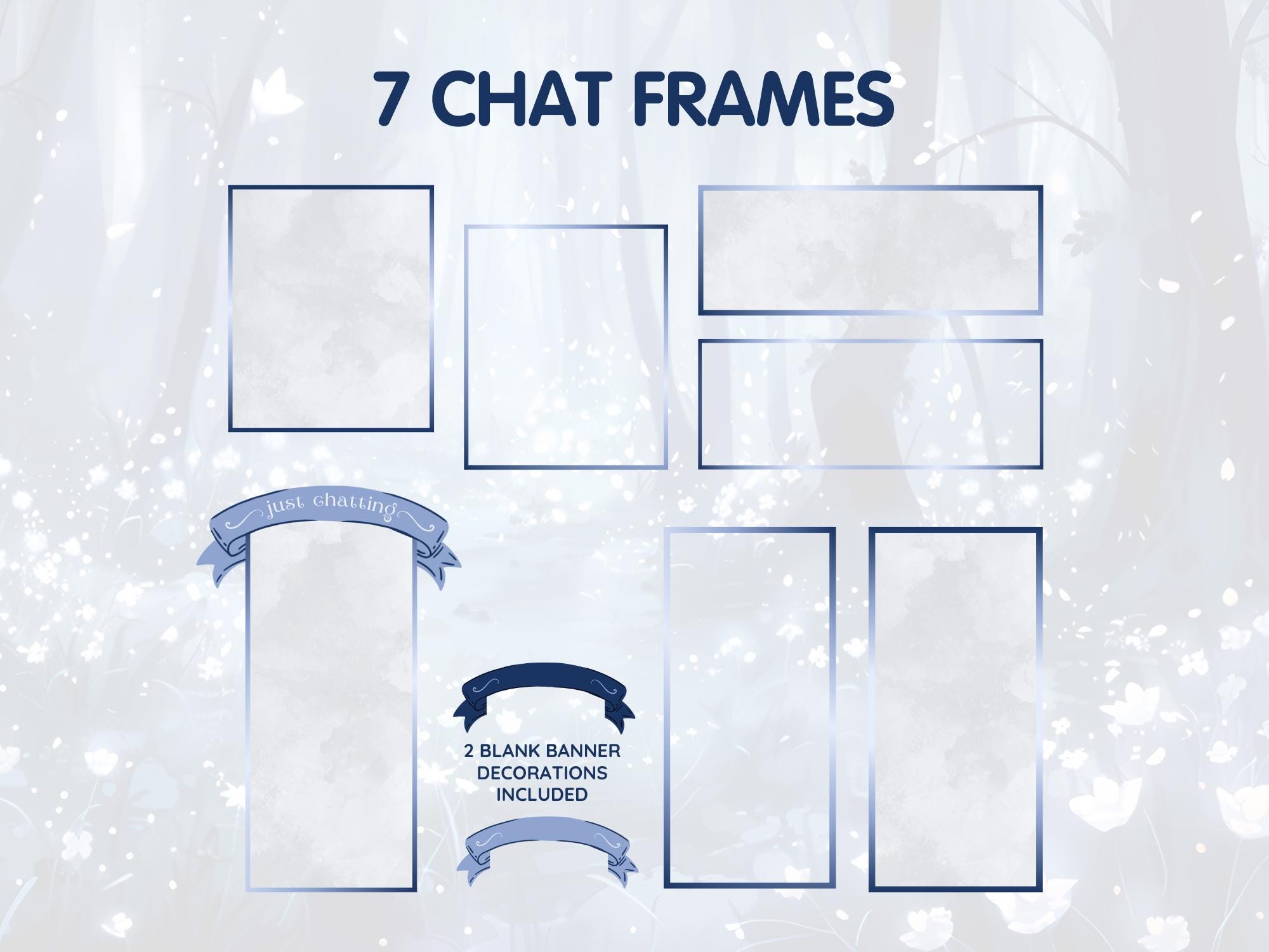 Blue Twitch Overlay Package - Animated Background, Twitch Panels ...