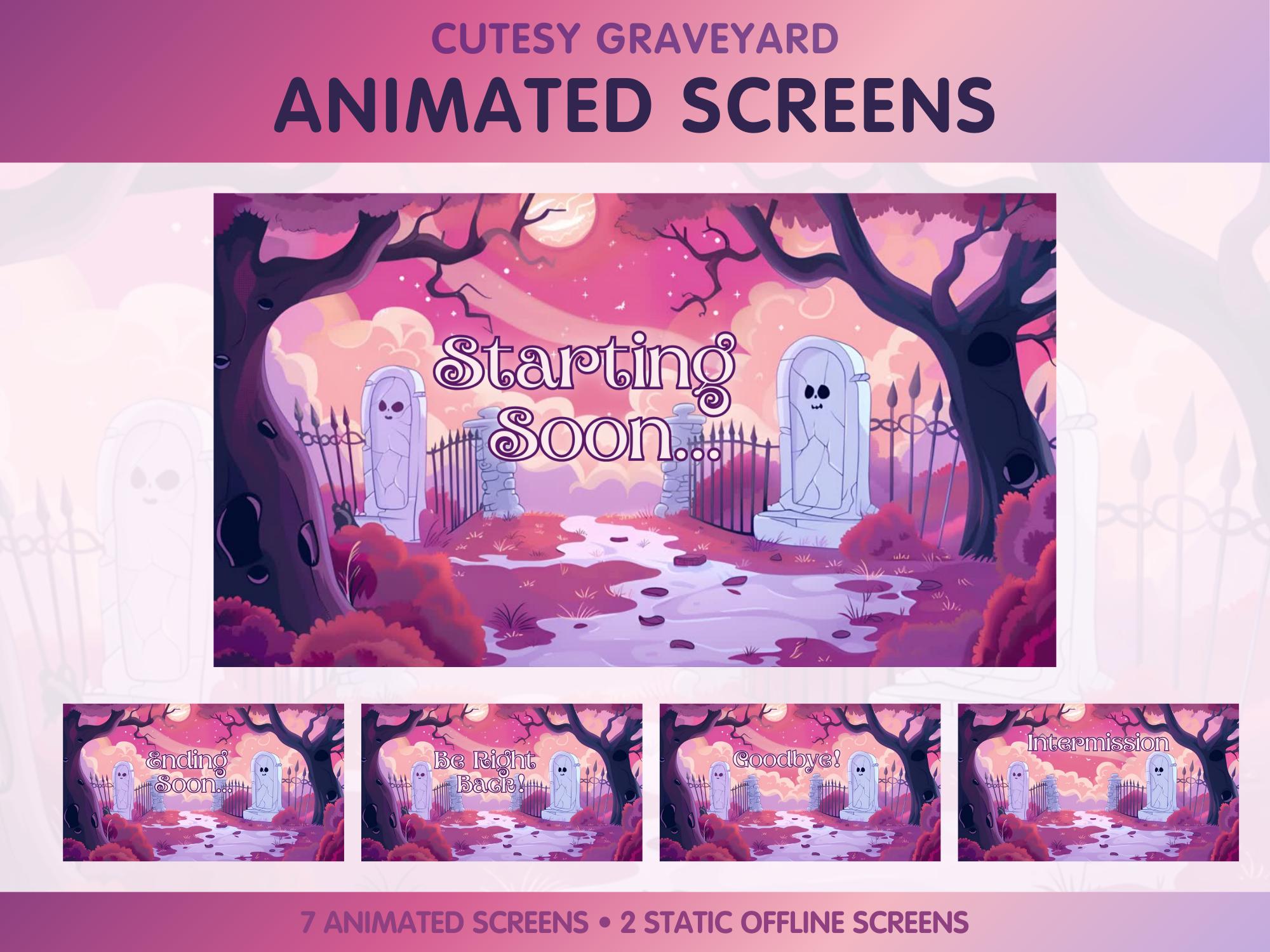 7 Animated Stream Screens for Twitch, Starting Soon Screen, Be Right ...
