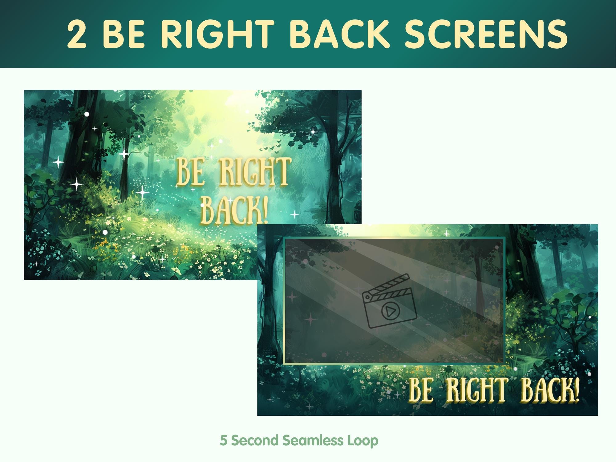 4 Animated Stream Screens for Twitch, 1 Offline Screen - Starting Soon ...