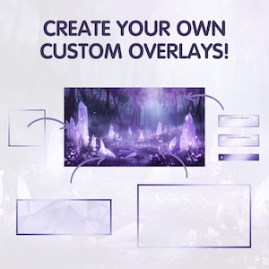 Purple Twitch Overlay Package - Animated Background, Twitch Panels ...