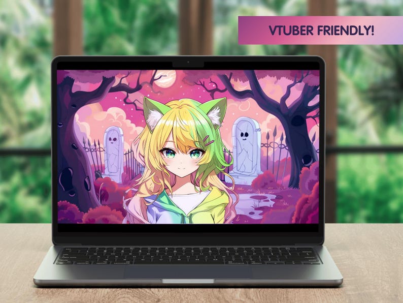 Animated Background, Pink Vtuber Background, Vtuber Assets, Twitch ...
