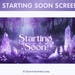4 Animated Stream Screens for Twitch - Purple Starting Soon Screen, Be ...