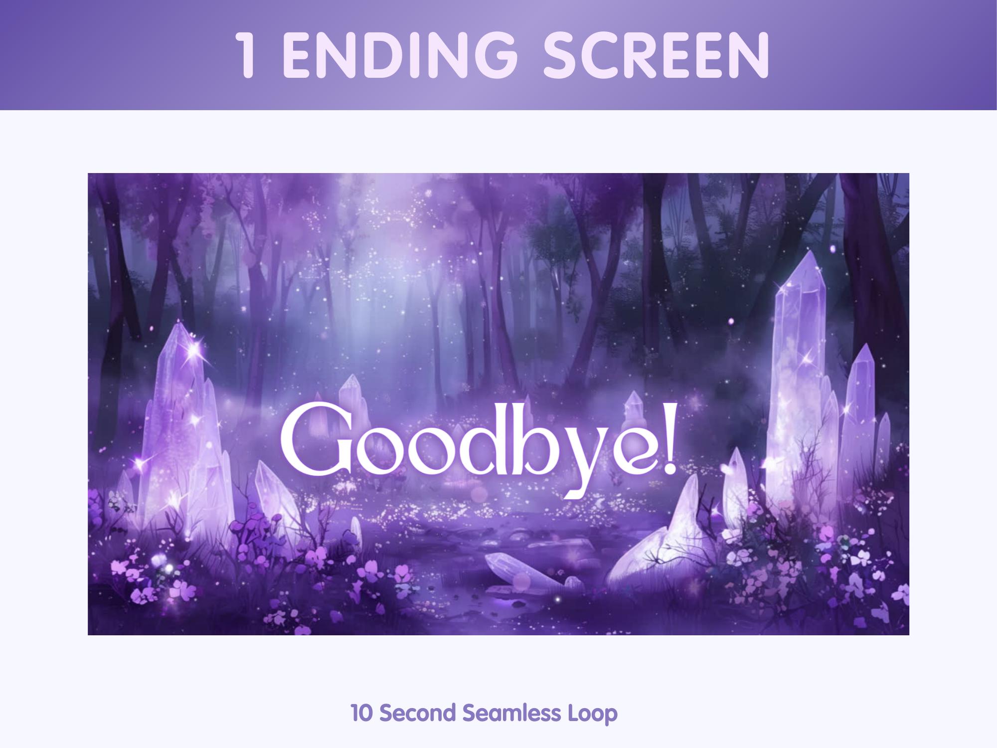 4 Animated Stream Screens for Twitch - Purple Starting Soon Screen, Be ...