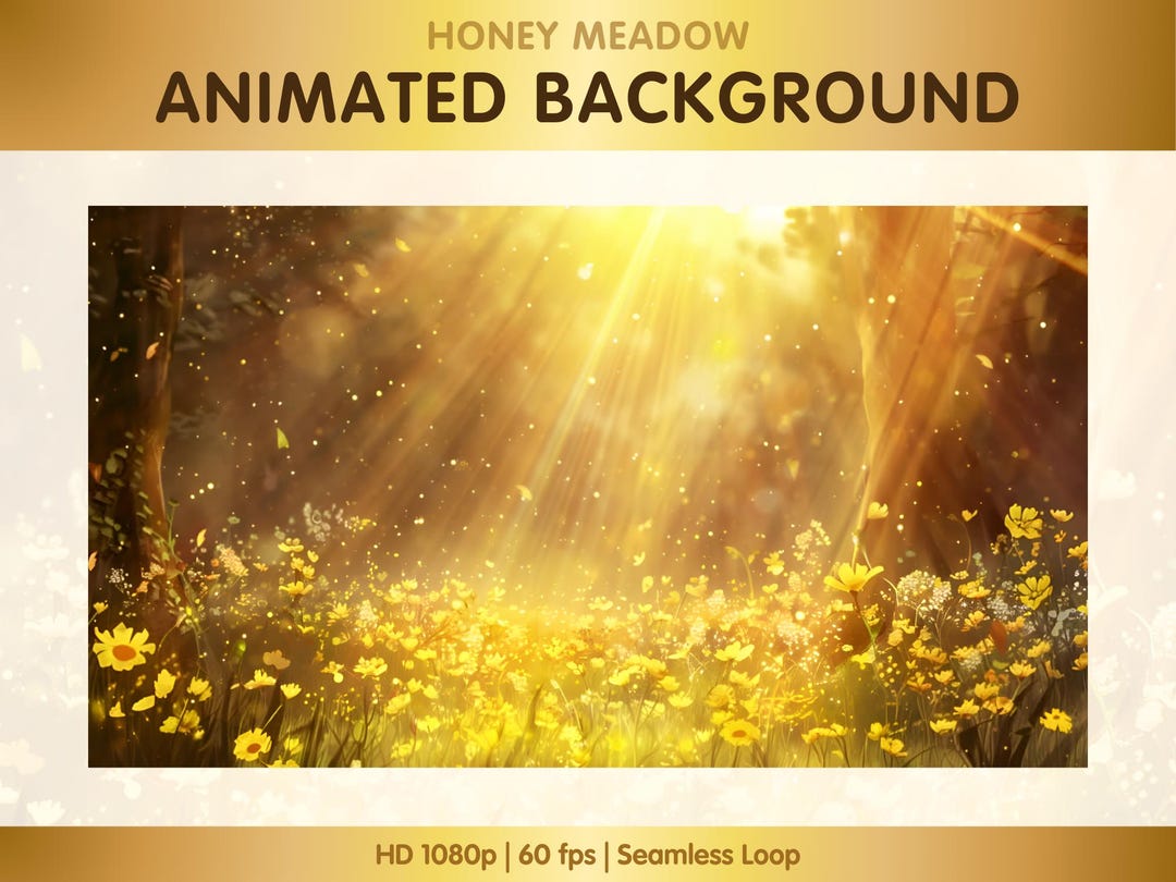 Animated Background, Yellow Vtuber Background, Vtuber Assets, Twitch ...