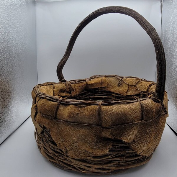 Rustic Basket - Etsy