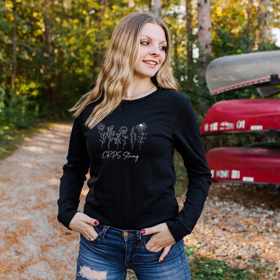 Soft CRPS Awareness Shirt With Long Sleeves; Complex Regional Pain ...