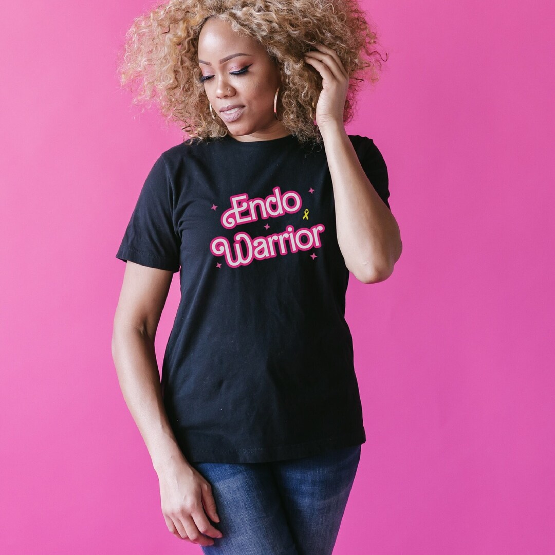 Fashion Doll Endo Warrior Shirt; Pink Endometriosis Graphic Tee; Cute ...