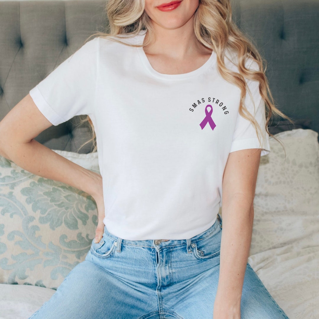 SMAS Syndrome T-shirt With Purple Ribbon Graphic, SMAS Strong Shirt ...